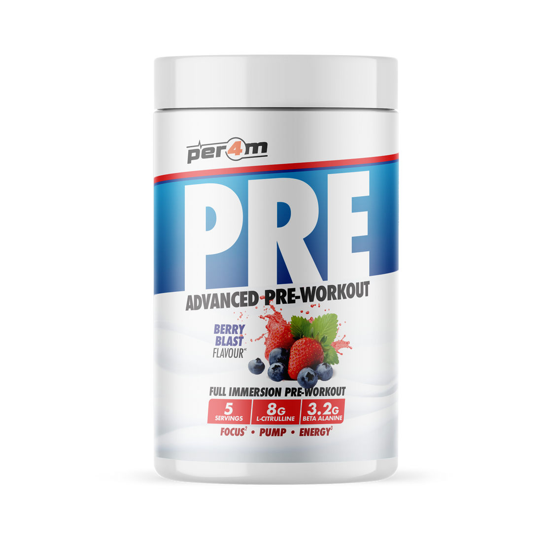 PER4M Berry Blast Pre Workout Stim – PER4M Nutrition