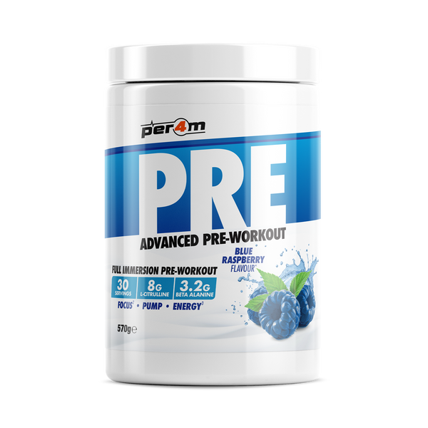 High Stim Pre Workout Powder | Blue Raspberry | Per4m – Per4m Nutrition