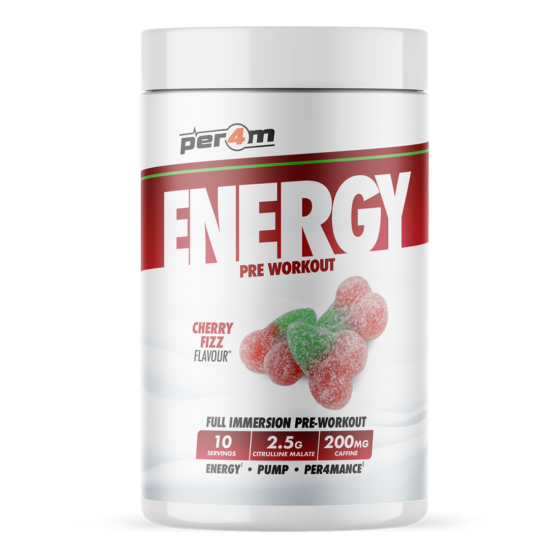 Cherry Fizz Energy Pre-Workout | Bold & Juicy Pre-Workout – PER4M Nutrition