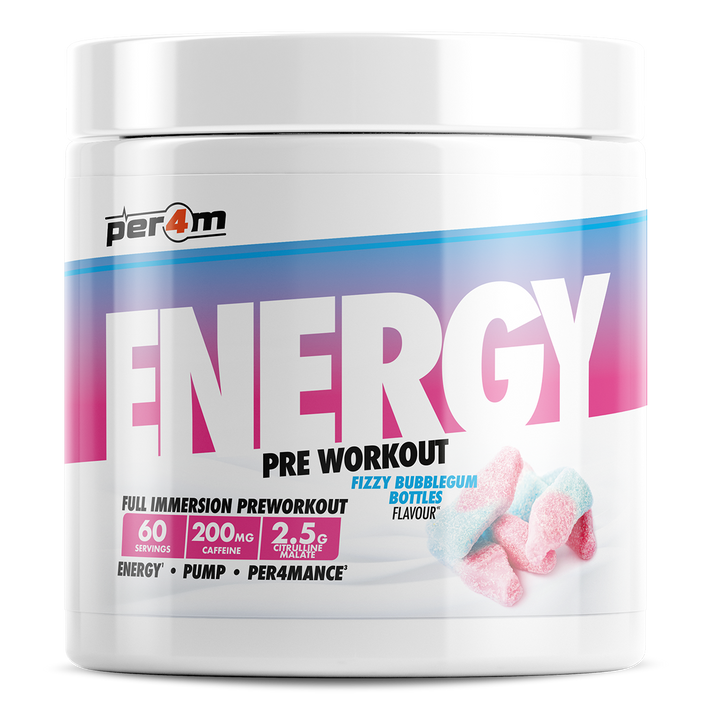 Fizzy Bubblegum Bottles Energy Pre-Workout | Sweet Pre-Workout Fuel ...