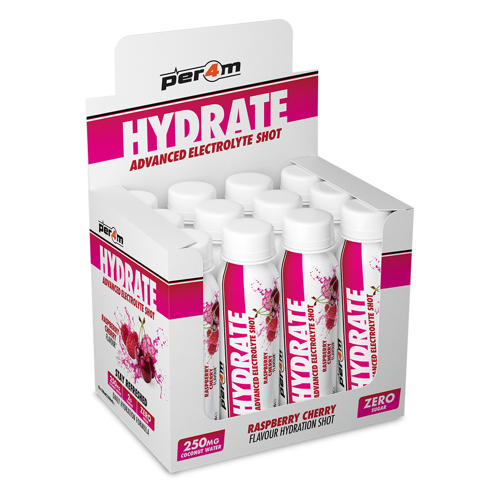 Raspberry Cherry Hydrate Shots | Instant Daily Hydration – PER4M Nutrition