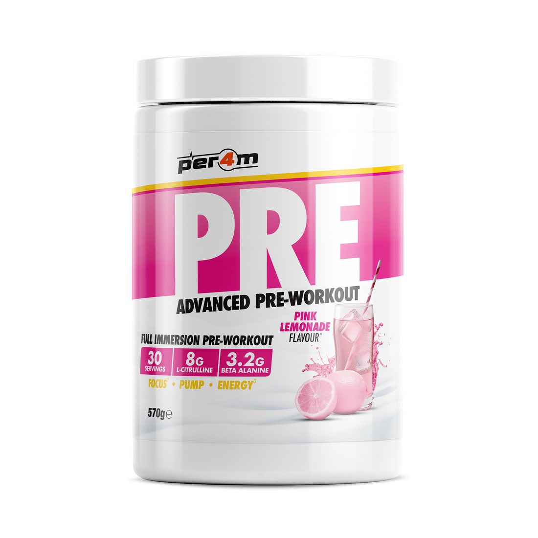 PER4M Pink Lemonade Pre Workout Stim – PER4M Nutrition